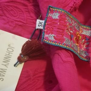 Johnny Was | Tops | Johnny Was Embroidered Draped New Wz Xs | Poshmark